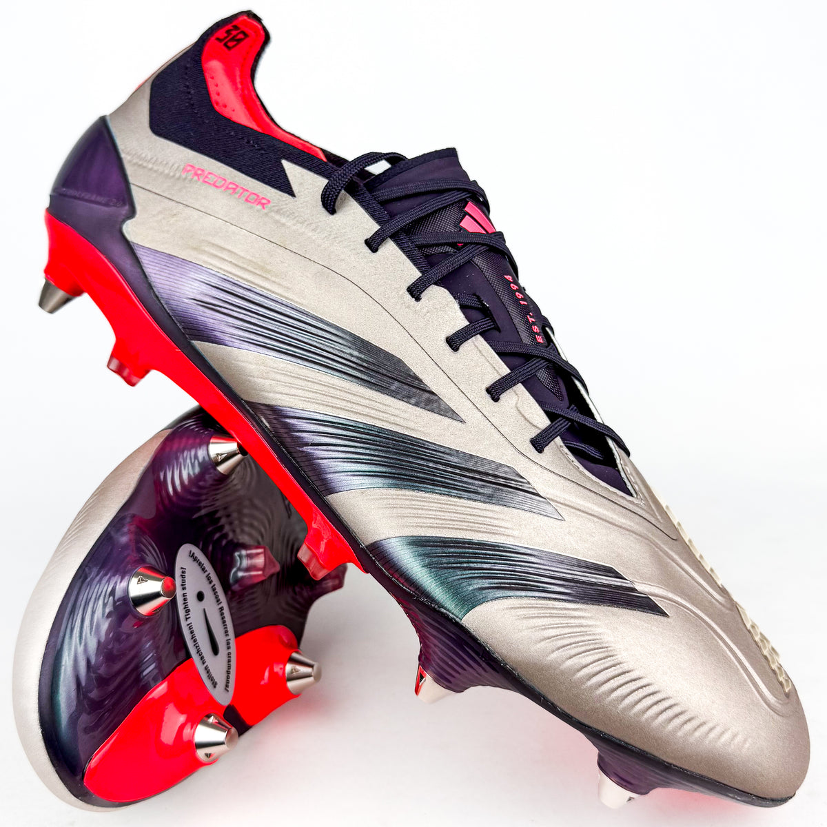 Adidas Predator Elite SG - Platinum Metallic/Aurora Black/Carbon *Play ...
